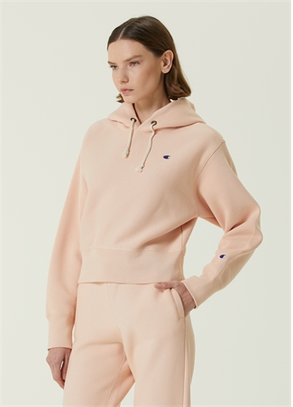 Champion Kadın Altın Rengi Kapüşonlu Logolu Sweatshirt Pembe S EU Champion Kadın Altın Rengi Kapüşonlu Logolu Sweatshirt Pembe S EU