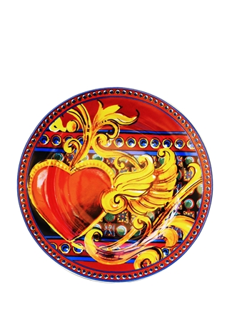 Baci Milano Gio Barok Desenli 6lı Porselen Tabak Seti Çok Renkli