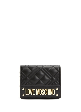 Love Moschino Kadın Siyah Logo Detaylı Cüzdan Eu