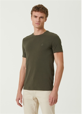 Beymen Club Erkek Haki Logolu Basic T-shirt S Beymen Club Erkek Haki Logolu Basic T-shirt S