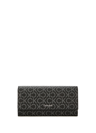 Calvin Klein Kadın Siyah Logolu Cüzdan EU Calvin Klein Kadın Siyah Logolu Cüzdan EU