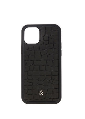 AW by Atolyewolf Erkek Siyah Krokodilli Deri iPhone Telefon Kılıfı EU AW by Atolyewolf Erkek Siyah Krokodilli Deri iPhone Telefon Kılıfı EU