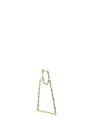 Her Story Kadın Maxi Trigon Diamond Altın Rengi Küpe EU Her Story Kadın Maxi Trigon Diamond Altın Rengi Küpe EU