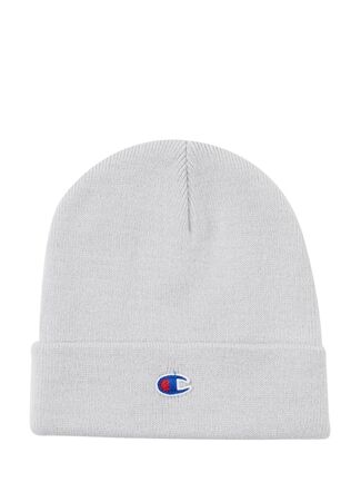 Champion Kadın Gri Logo Jakarlı Bere EU