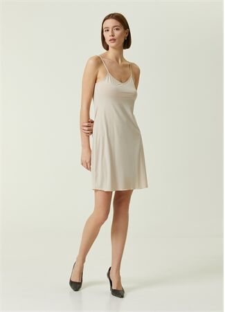 Beymen Club Kadın Nude İnce Askılı Mini İç Elbise Bej S Beymen Club Kadın Nude İnce Askılı Mini İç Elbise Bej S