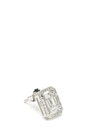 Collection Kadın Pırlantalı Altın Rengi Küpe EU