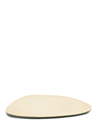 The Selsius Haki Geometrik Formlu Porselen Tabak