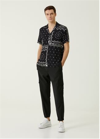 Academia Erkek Lacivert Cep detaylı Jogger Yün Pantolon Siyah 46 IT