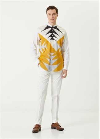 Pal Zileri Erkek PANTOLON Beyaz 48 IT