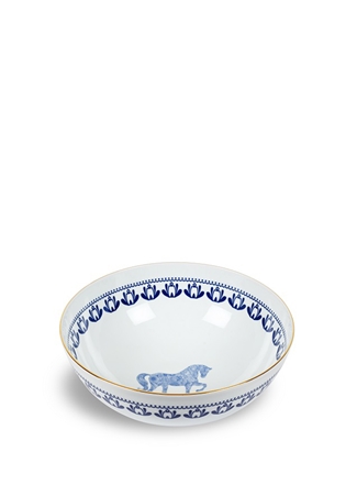 Some Home İstanbul Horse Luck Collection Blue At Figürlü 25 Cm Servis Kase Lacivert Some Home İstanbul Horse Luck Collection Blue At Figürlü 25 Cm Servis Kase Lacivert
