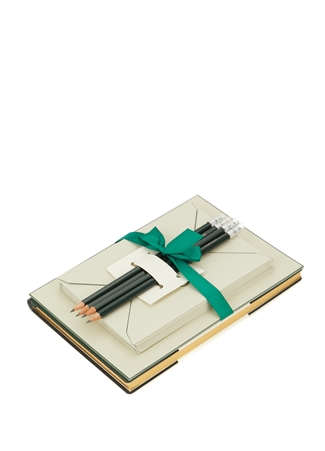 Pineider Erkek Defter Zarf Ve Kalem Hediye Seti Yeşil EU Pineider Erkek Defter Zarf Ve Kalem Hediye Seti Yeşil EU