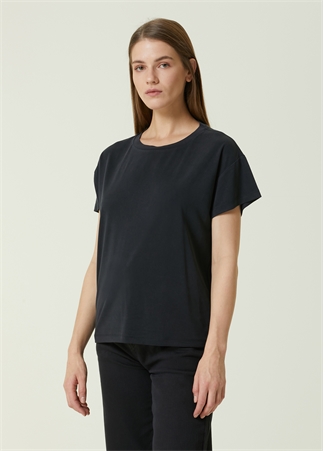 Beymen Club Kadın Antrasit Bisiklet Yaka Basic T-shirt Siyah XS Beymen Club Kadın Antrasit Bisiklet Yaka Basic T-shirt Siyah XS