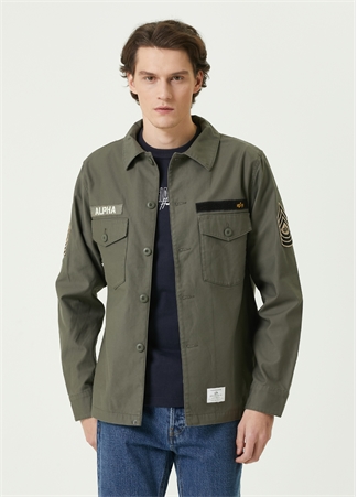 Alpha Industries Erkek Diş Gömlek Yeşil S Eu Alpha Industries Erkek Diş Gömlek Yeşil S Eu