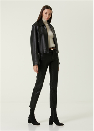 Frame Denim Kadın Le Sylvie Siyah Kaplamalı Jean Pantolon 24 US Frame Denim Kadın Le Sylvie Siyah Kaplamalı Jean Pantolon 24 US
