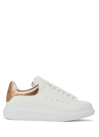 Alexander McQueen Kadın Oversized Beyaz Rose Gold Sneaker 35 EU Alexander McQueen Kadın Oversized Beyaz Rose Gold Sneaker 35 EU