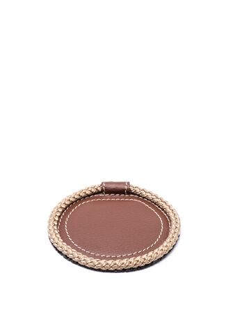 Marricreo Bej Yuvarlak Formlu Bardak Altlığı