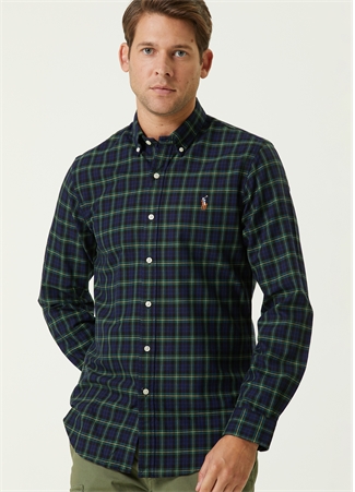 Polo Ralph Lauren Erkek Lacivert Yeşil Ekoseli Gömlek S EU Polo Ralph Lauren Erkek Lacivert Yeşil Ekoseli Gömlek S EU