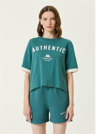 Kappa Kadın Authentic Yaga Yeşil Bisiklet Yaka T-shirt S Eu Kappa Kadın Authentic Yaga Yeşil Bisiklet Yaka T-shirt S Eu