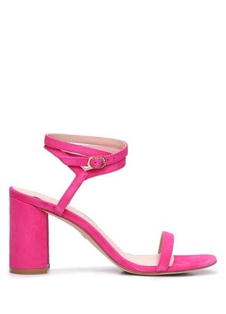 Stuart Weitzman Kadın Pembe Bantlı Deri Sandalet 0 US