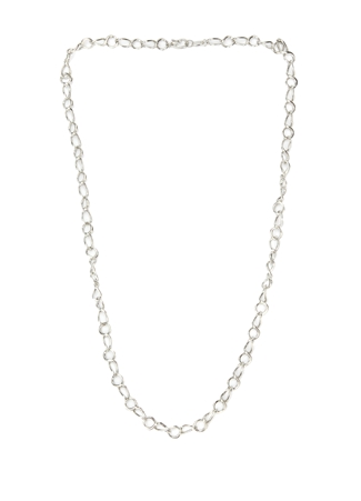 Semra Ecer Erkek Sekiz Zincir Gümüş Rengi Kolye EU Semra Ecer Erkek Sekiz Zincir Gümüş Rengi Kolye EU