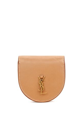 Kadın Bej Logolu Deri Omuz Çantası Turuncu EU