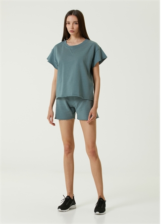 Tru Kadın Garment Dyed Yeşil Şort L EU Tru Kadın Garment Dyed Yeşil Şort L EU