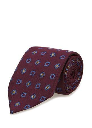 Fiorio Erkek Colorblocked Desenli İpek Kravat EU