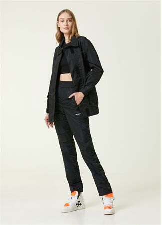 Off-White Kadın Siyah Yüksek Bel Baskılı Pantolon 40 IT
