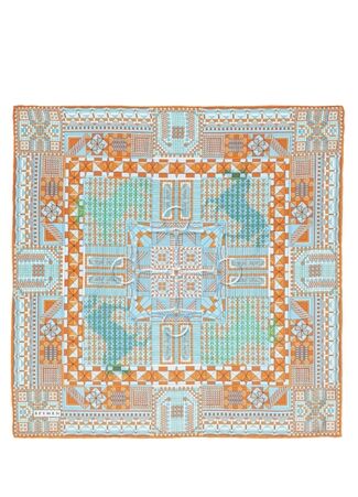 Beymen Kadın Harees Geo Turuncu Twill İpek Fular EU Beymen Kadın Harees Geo Turuncu Twill İpek Fular EU