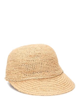 Beymen Collection Kadın Bej Hasır Şapka EU
