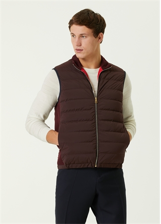 Paul Smith Erkek Bordo Dik Yaka Puff Dış Yelek M EU Paul Smith Erkek Bordo Dik Yaka Puff Dış Yelek M EU