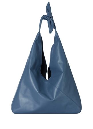 Jimba Kadın Lutetia Mavi Deri Omuz Çantası Eu
