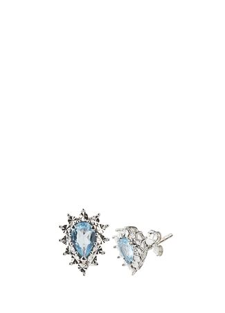 Collection Kadın Pırlanta Detaylı Altın Rengi Küpe EU