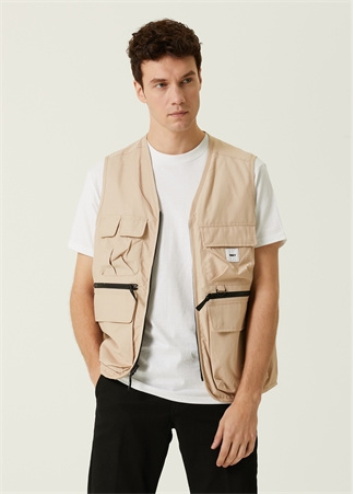 Obey Erkek Bej V Yaka Dış Yelek L EU