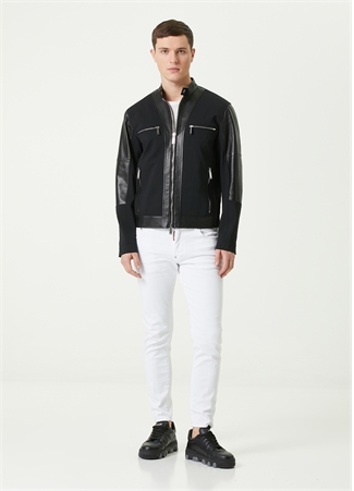 Dsquared2 Erkek Tidy Biker Beyaz Jean Pantolon 46 IT Dsquared2 Erkek Tidy Biker Beyaz Jean Pantolon 46 IT