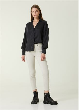 Beymen Club Kadın Slim Mom Bej Jean Pantolon 28