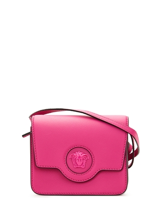 Versace Kadın La Medusa Şeftali Deri Çanta Pembe Eu Versace Kadın La Medusa Şeftali Deri Çanta Pembe Eu