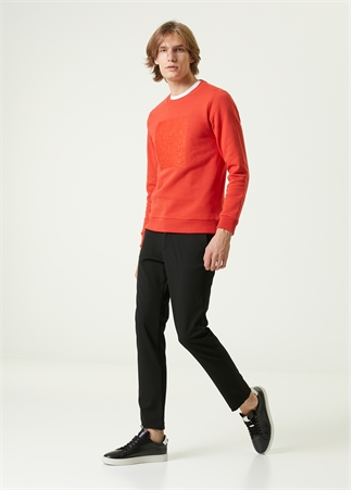 Beymen Club Erkek Slim Fit Siyah Grogren Detaylı Chino Pantolon 52