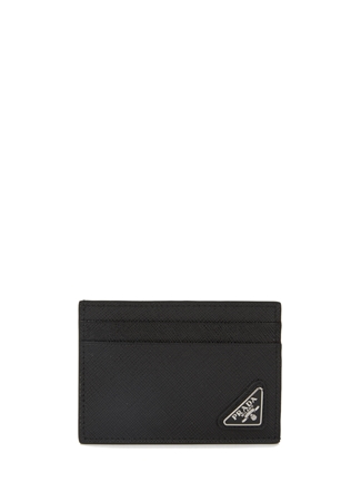Prada Erkek Siyah Logo Detaylı Deri Kartlık EU Prada Erkek Siyah Logo Detaylı Deri Kartlık EU