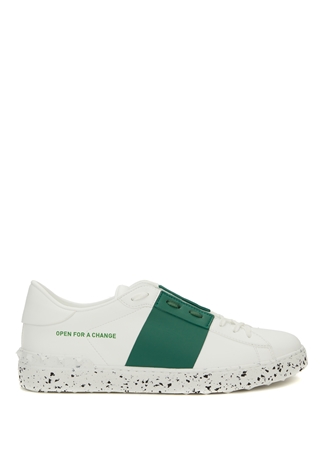Valentino Garavani Erkek Open Beyaz Yeşil Desenli Sneaker 42 EU Valentino Garavani Erkek Open Beyaz Yeşil Desenli Sneaker 42 EU