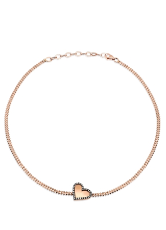 Collection-Selda Jewellery Kadın Rose Pırlantalı Altın Rengi Choker Kolye EU Collection-Selda Jewellery Kadın Rose Pırlantalı Altın Rengi Choker Kolye EU