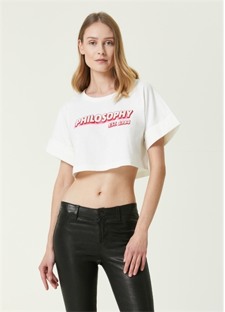 Philosophy di Lorenzo Serafini Kadın TSHIRT Beyaz S EU Philosophy di Lorenzo Serafini Kadın TSHIRT Beyaz S EU