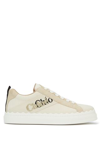 Chloe Kadın Bej Logo Detaylı Deri Sneaker 35 EU Chloe Kadın Bej Logo Detaylı Deri Sneaker 35 EU