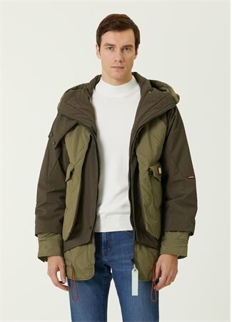 Scotch & Soda Erkek Haki Kapüşonlu Parka XL EU Scotch & Soda Erkek Haki Kapüşonlu Parka XL EU