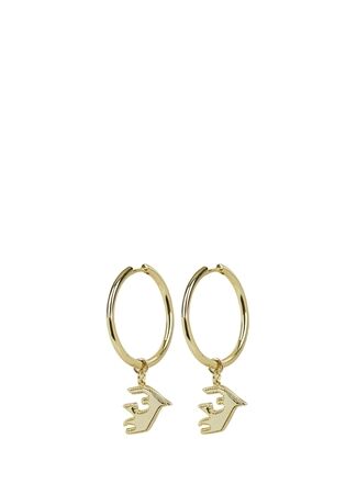 Beymen Collection Kadın Kuş Sembollü Halka Küpe Altın Rengi EU