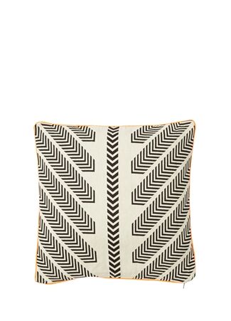 Devotion Siyah Beyaz Desenli Yastık Kılıfı