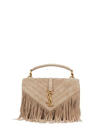 Kadın Medium College Bej Deri Çanta EU