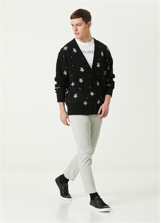 Allsaints Erkek Dean Slim Fit Gri Cropped Jean Pantolon 36 UK