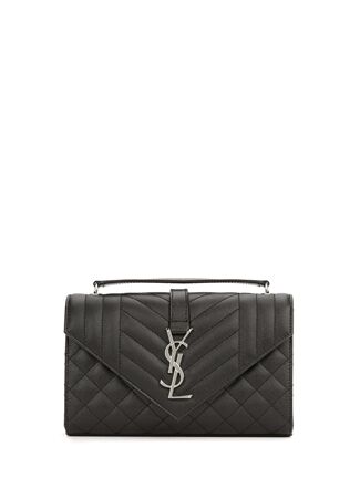 Kadın Small Siyah Logolu Deri Omuz Çantası EU