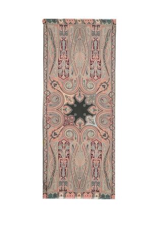 Etro Kadın Pembe Etnik Desenli Yün Şal EU